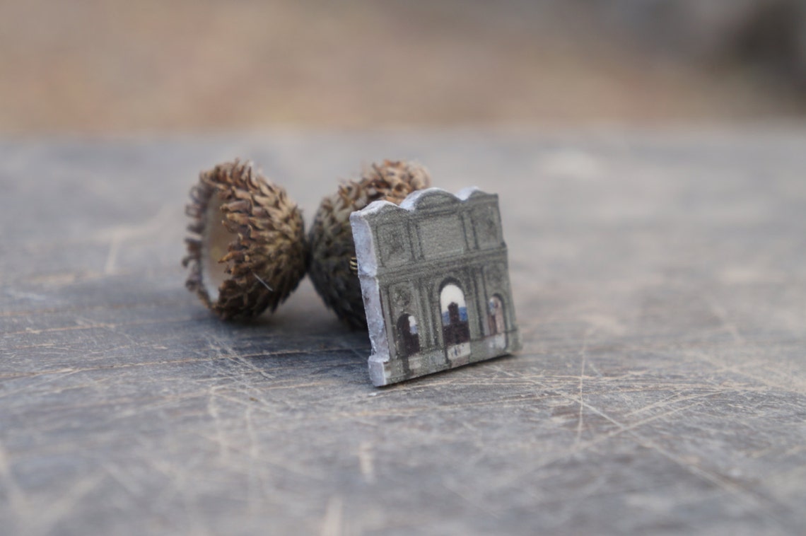 Renaissance Pin, Cityscape, Medieval Brooch, 15th Century, Art Jewelry ...