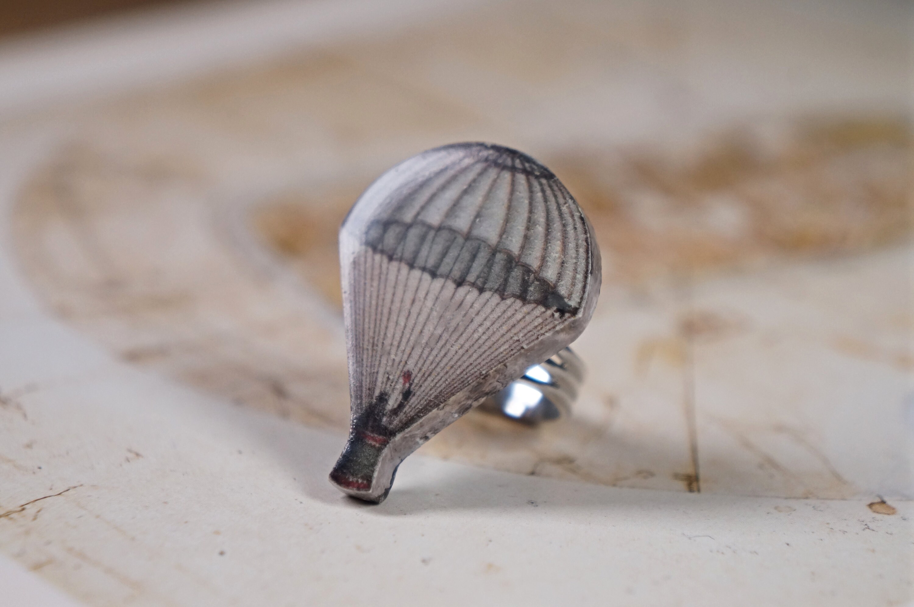 Parachute Ring Steampunk Ring Victorian Ring Victorian Jewelry ...