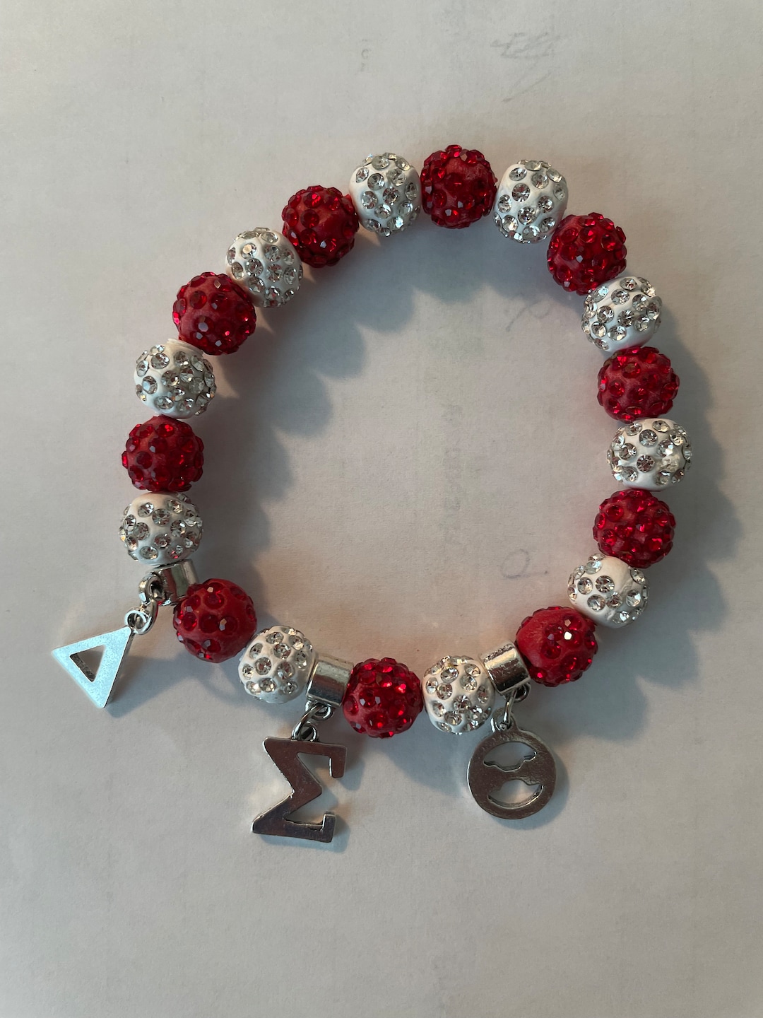 Delta Sigma Theta Crystal Bracelet - Etsy