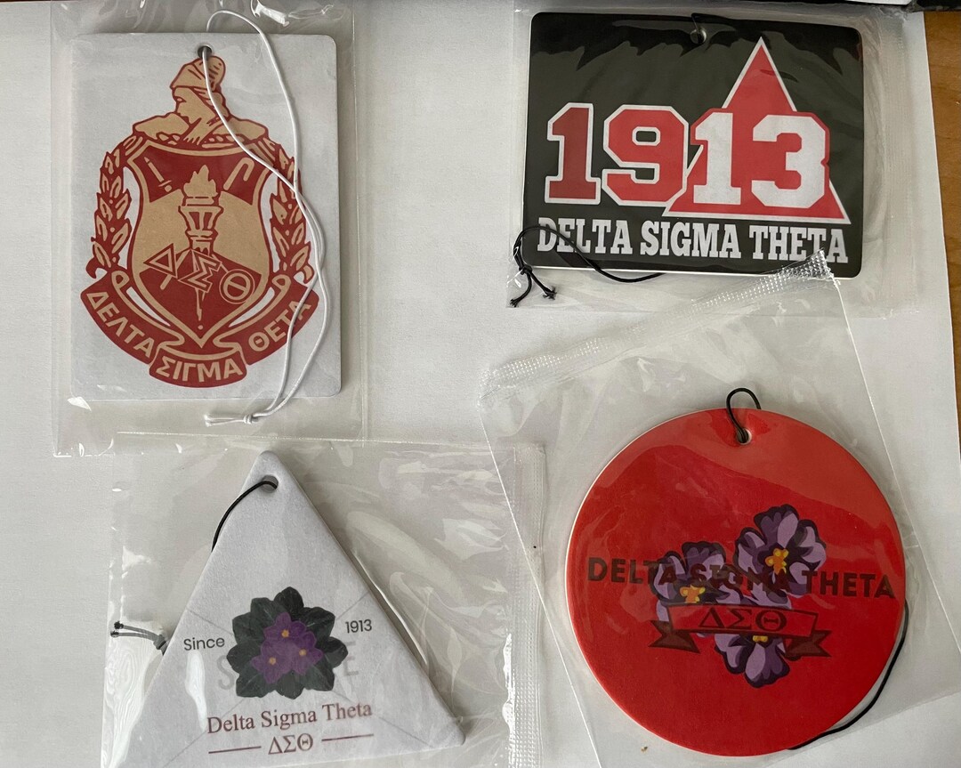 Delta Sigma Theta Car Air Freshener Set of 4 Different Designs and ...