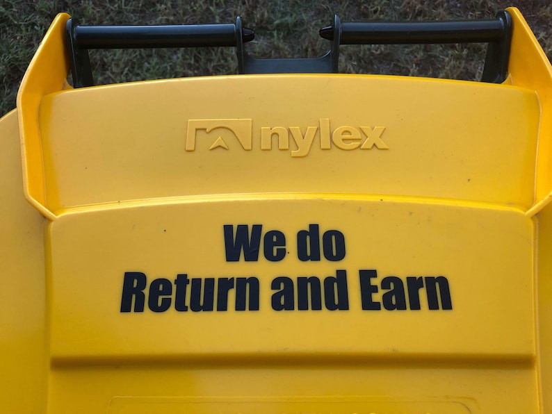 Return and Earn Vinyl Decal for Recycling Bin - Etsy Australia