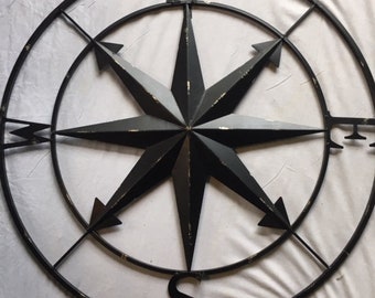 Outdoor Metal Compass Wall Art - Etsy