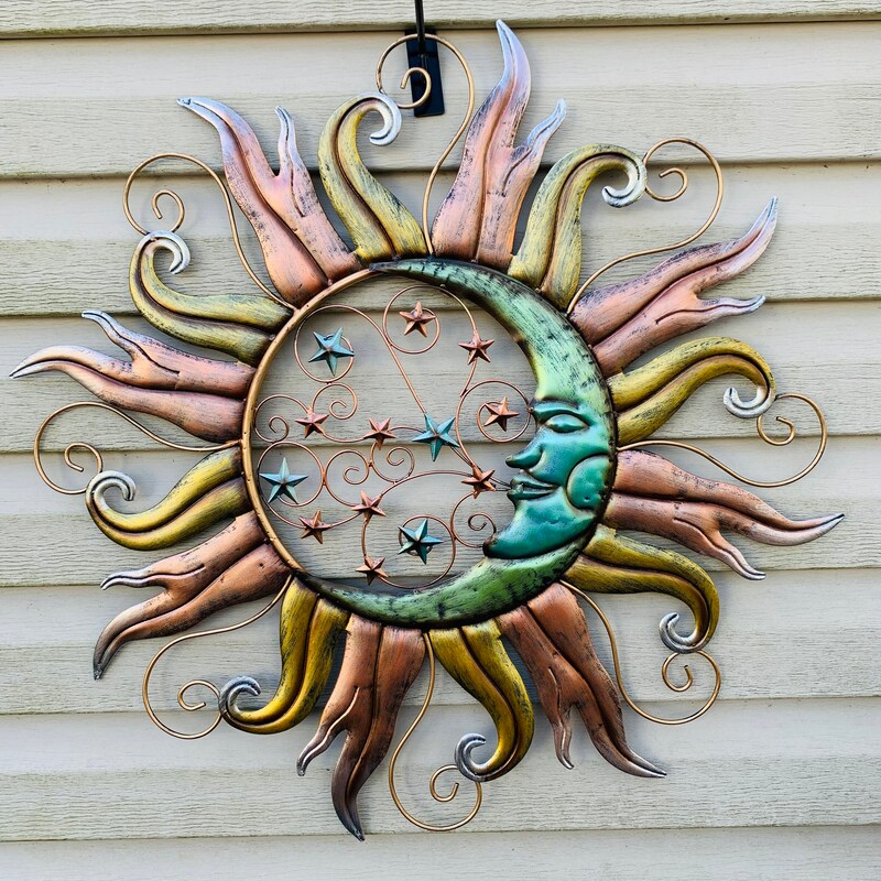 Large Metal Sun - Etsy