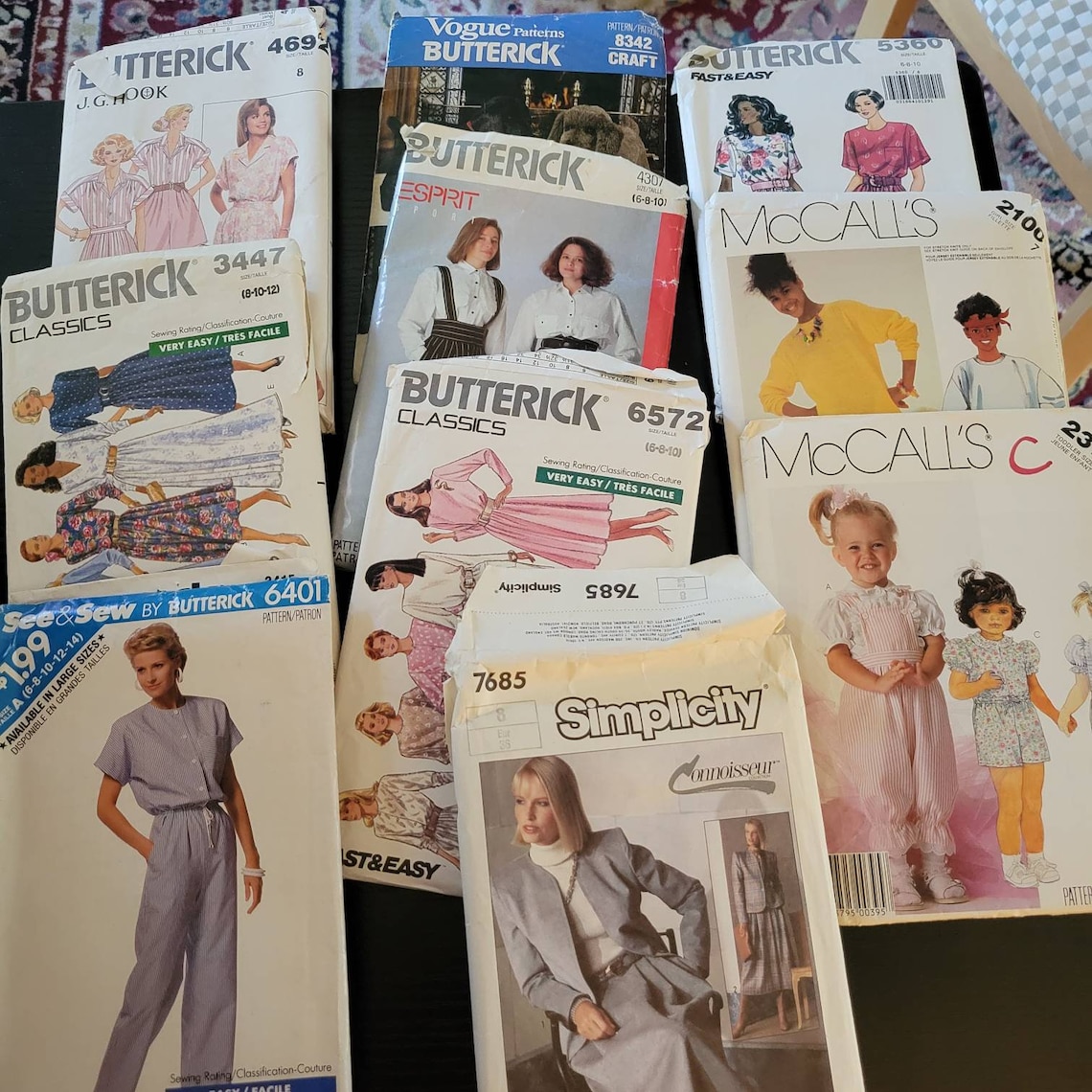 Vintage 1980s Cut Patterns Lot of 29 Mccall Simplicity Butterick ...