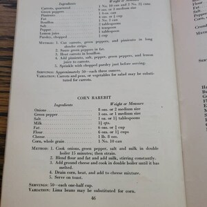 Canned Foods Recipes for 50 National Canners Association(nca) 1950s ...
