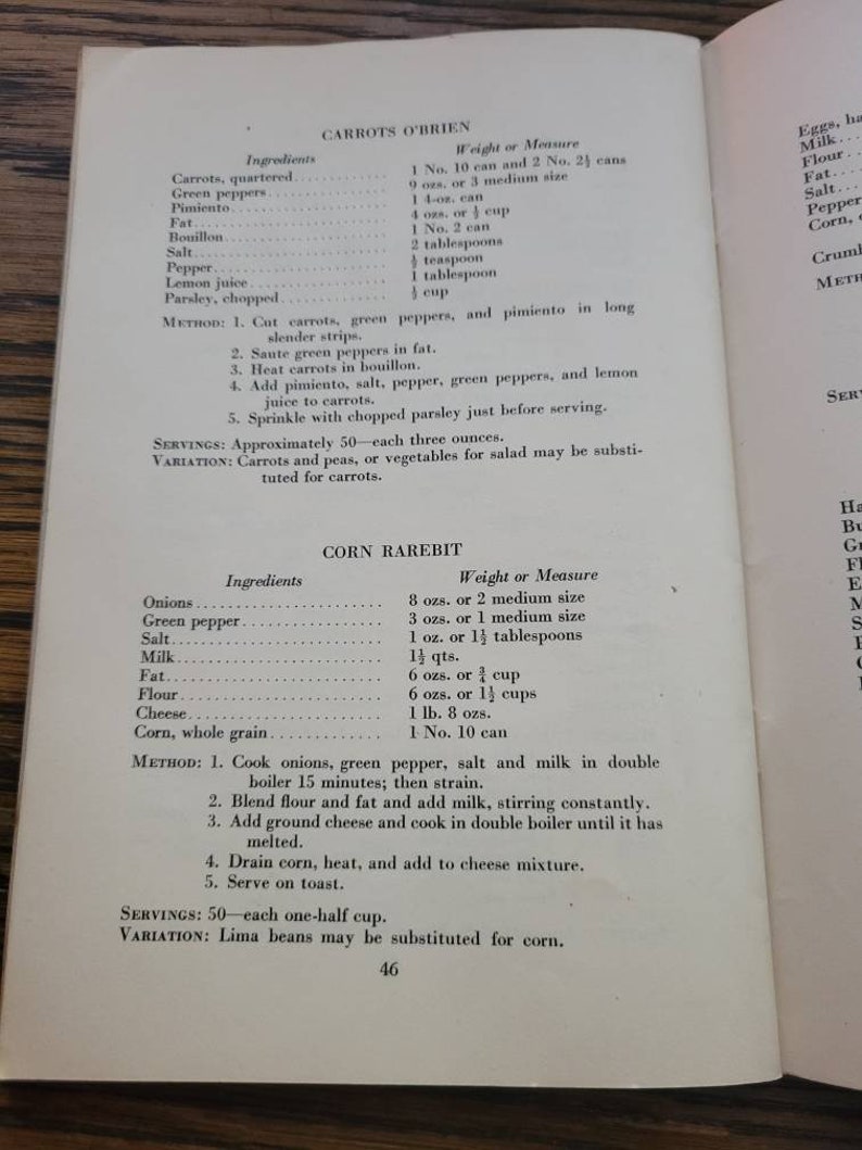 Canned Foods Recipes for 50 National Canners Association(nca) 1950s ...