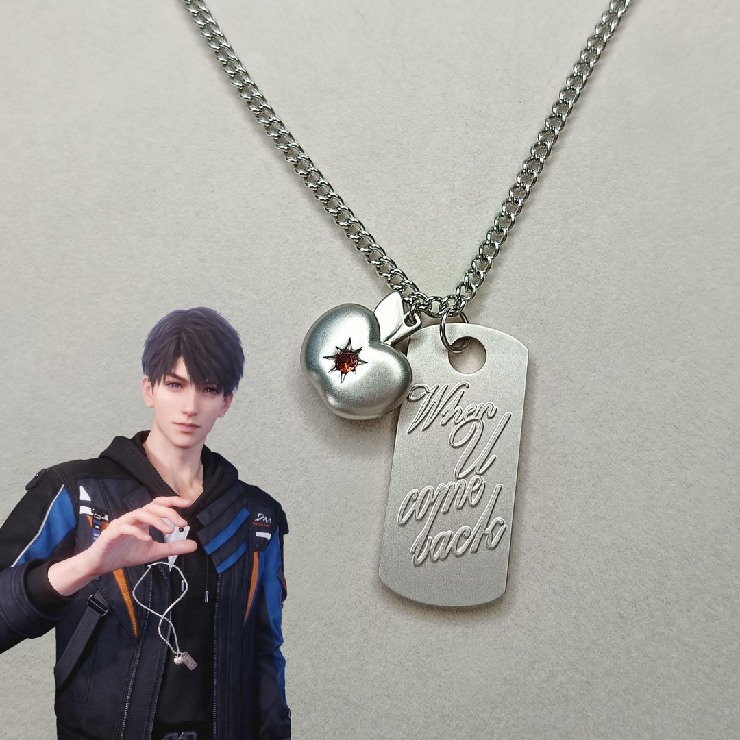 Caleb Apple Necklace Inspired Love and Deepspace When U Come Back ...