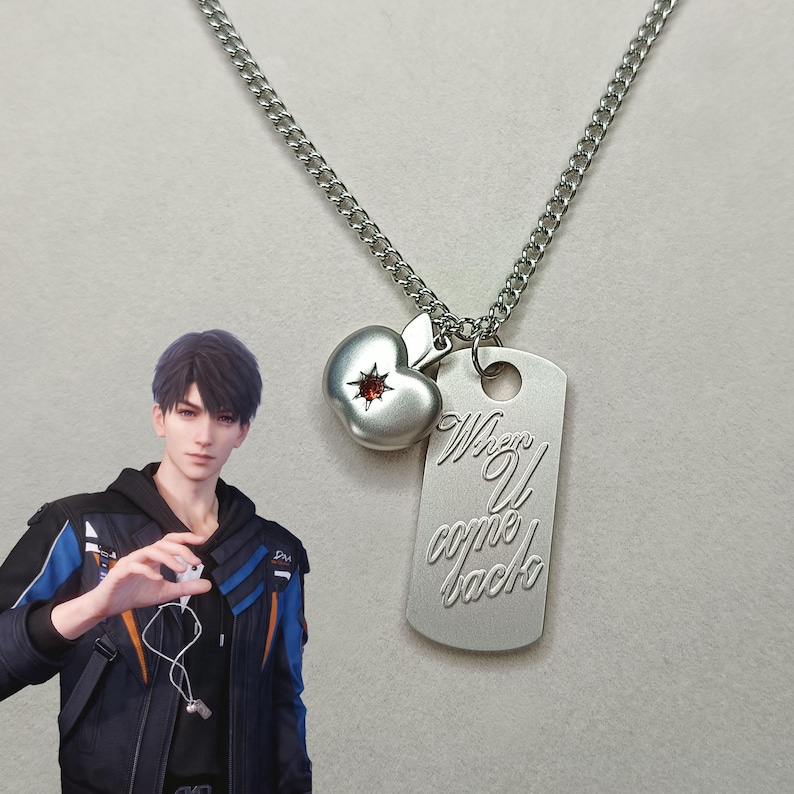 Caleb Apple Necklace Inspired Love and Deepspace When U Come Back ...
