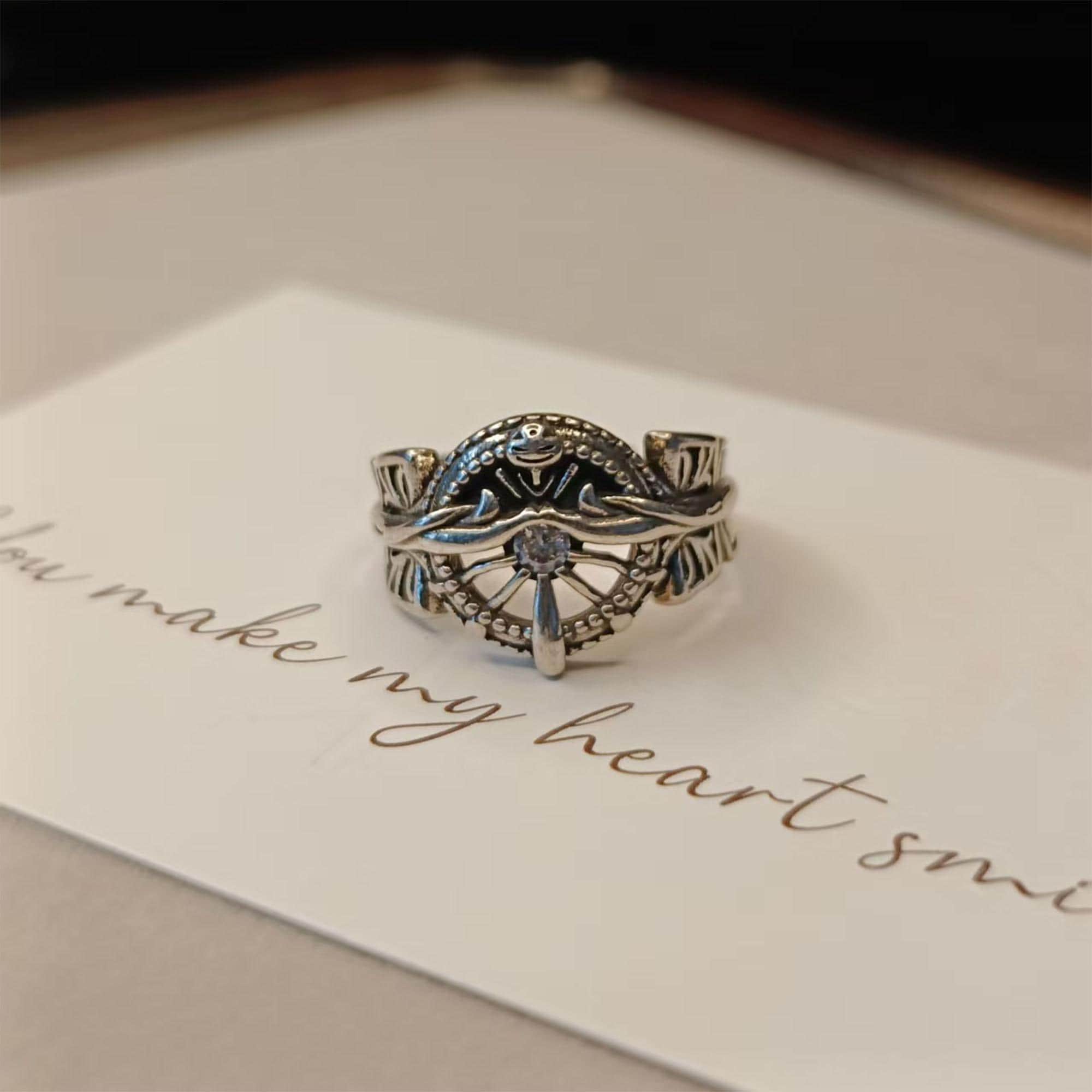 Ring of the Lucii, Lucis Ring, Final Fantasy Ring, Adjustable Open Ring ...
