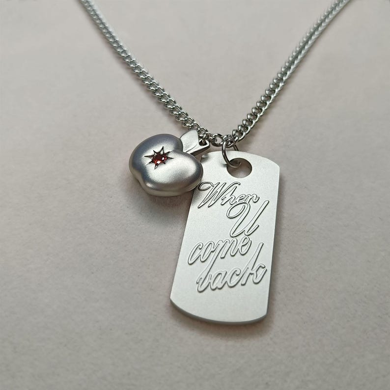 Caleb Apple Necklace Inspired Love and Deepspace When U Come Back ...