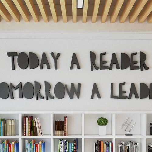 Today a Reader Tomorrow a Leader Classroom Decor School - Etsy UK