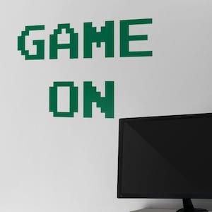 Game Decor Gaming Decor Gaming Decal Gaming Stickers Game Room Game on ...