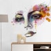 Woman Face Watercolor Decal Vinyl Wall Art Decal - Etsy