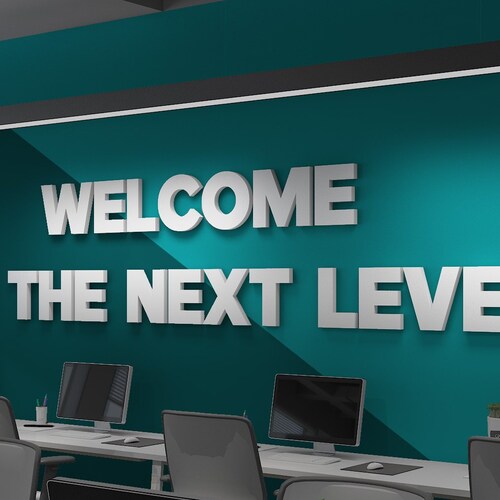 Welcome Sign Welcome to the Next Level Dimensional Letters - Etsy