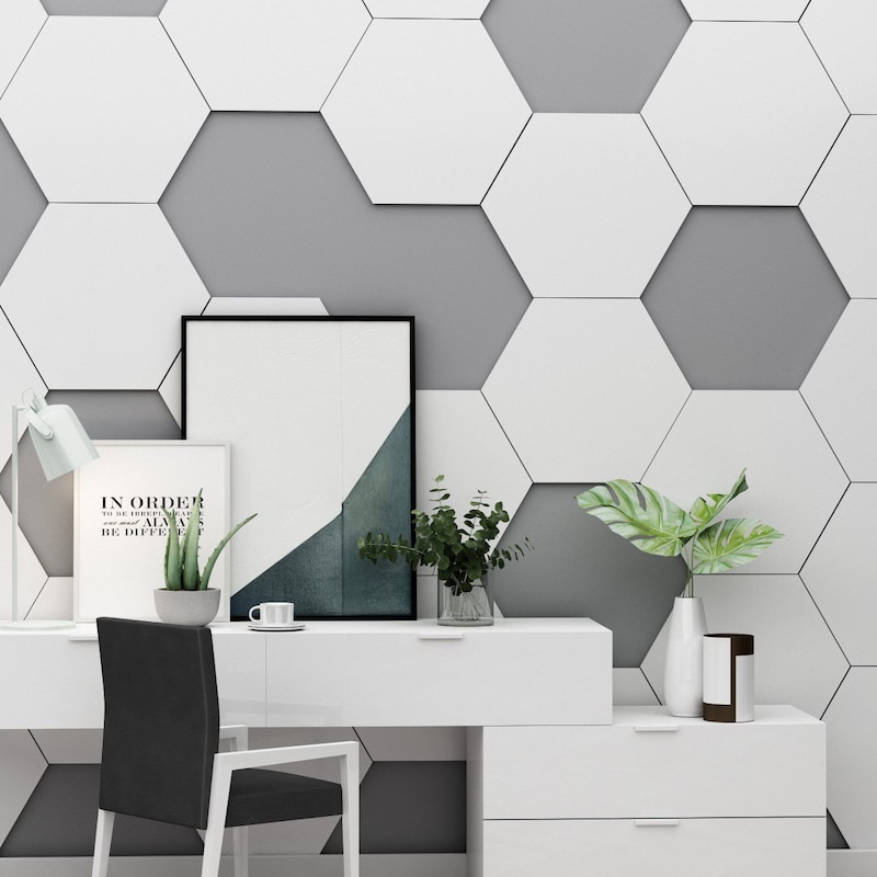 Geometric Wall Design - Etsy