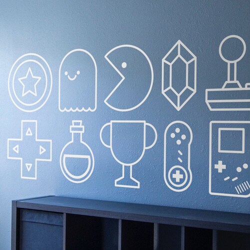 Game Decor Gaming Decal Gaming Stickers Game Room - Etsy