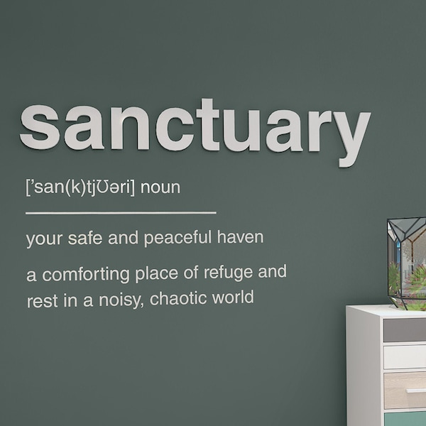 Sanctuary Sign - Etsy