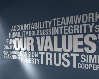Core Values, Office, Our Values, Motivational, Inspiring, Office, Wall ...