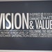 Vision & Values - 3D Letters - Office Wall Art - Wall Decal - Wall ...