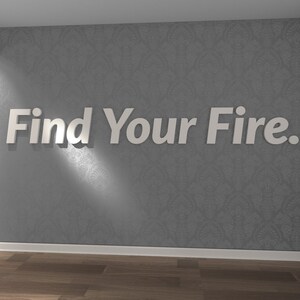 Find Your Fire - Motivation Text Quote - SKU:FIRE - Etsy