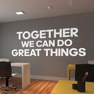 Office Decor Quote / Teamwork Quote / Business Decor Office Quote Sign ...
