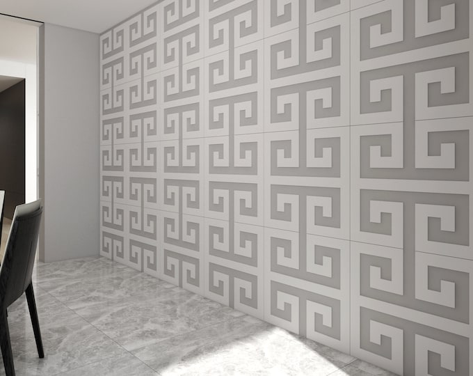 Greek Key Decorative Wall Panels Mid Century Modern Wall - Etsy