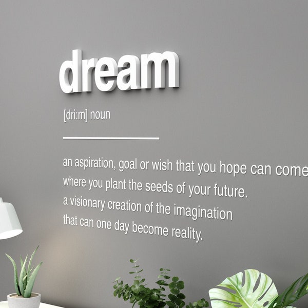 Dream Definition - Etsy