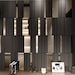 Dark Grey and Silver Mirror Decorative Panels, 3D Wall Panels, Easy ...