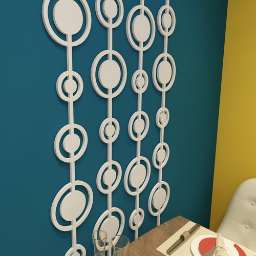 Retro 70s Decor 3D Wall Panels Mid-century Modern 70s - Etsy