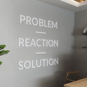 Problem - Reaction - Solution, Motivation Business, Passion to Innovate ...