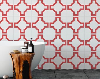 Red Wall Tile | Etsy