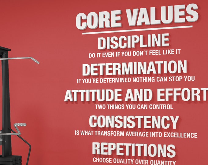 Gym Gym Sign Gym Decor Gym Wall Art Gym Values Gym - Etsy