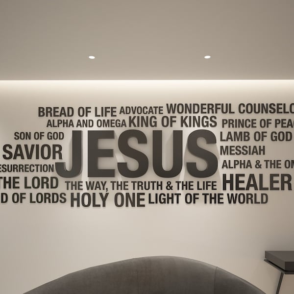 Jesus Changes Everything Faith Sign God 3D Letters Wall Decor Wall ...