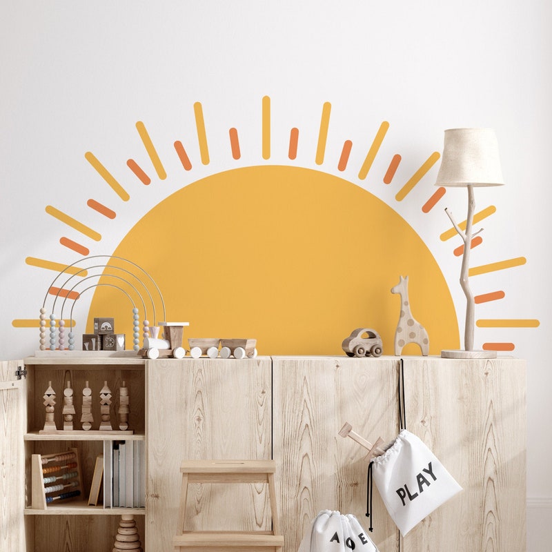 Sun Wall Decal - Etsy