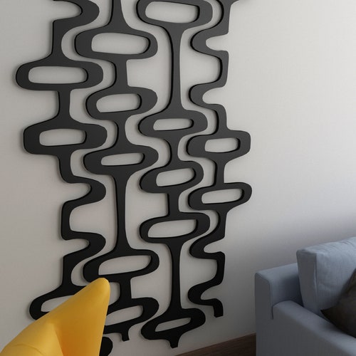 Retro 70s Decor Modular Wall Panels Screen Mid Century - Etsy