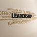 Leadership Sign, Office Decor, Leader Quote Office Vinyl Decor ...