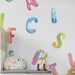 Watercolor Rainbow Alphabet, Watercolor Letters, Wall Stickers, Kids ...