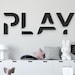 Play Sign for Playroom Nursery Wall Art 3D Bedroom - Etsy