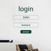 Login and Password Wall Sticker - Login and Password Door Decal - Login ...