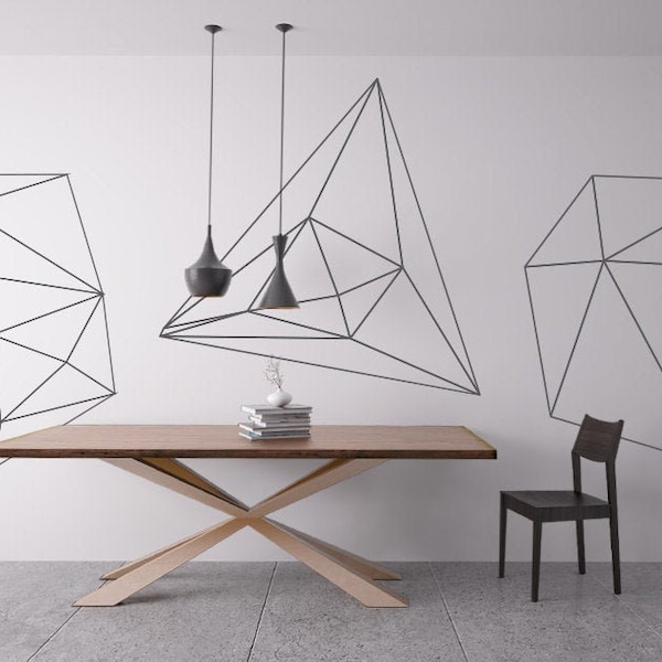 Geometric Wall Decal - Etsy