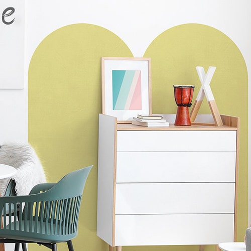 Arch Colour Block Wall Decal Color Wall Sticker Color | Etsy