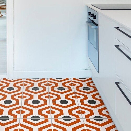 Red Earth Stars Tile Stickers Suitable for Wall and Floor - Etsy