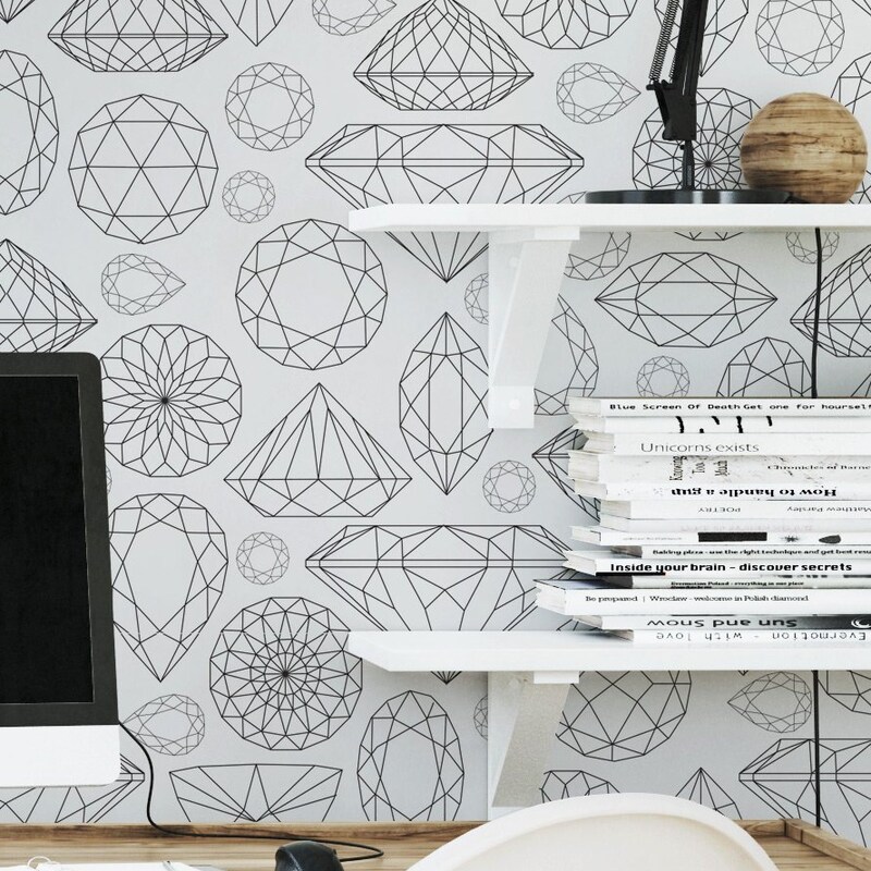 Diamond Wallpaper - Etsy