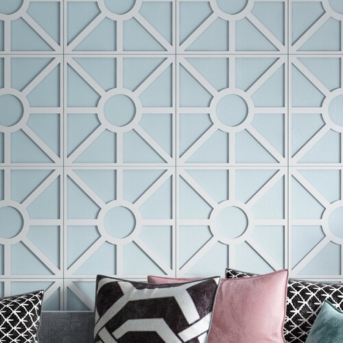 Geometric Square Decor Panel Wall Panels DIY Wall Art - Etsy