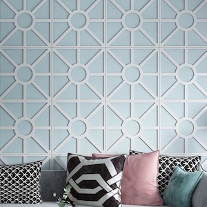 Geometric Square Decor Panel - Wall Panels - DIY Wall Art - Large Wall ...