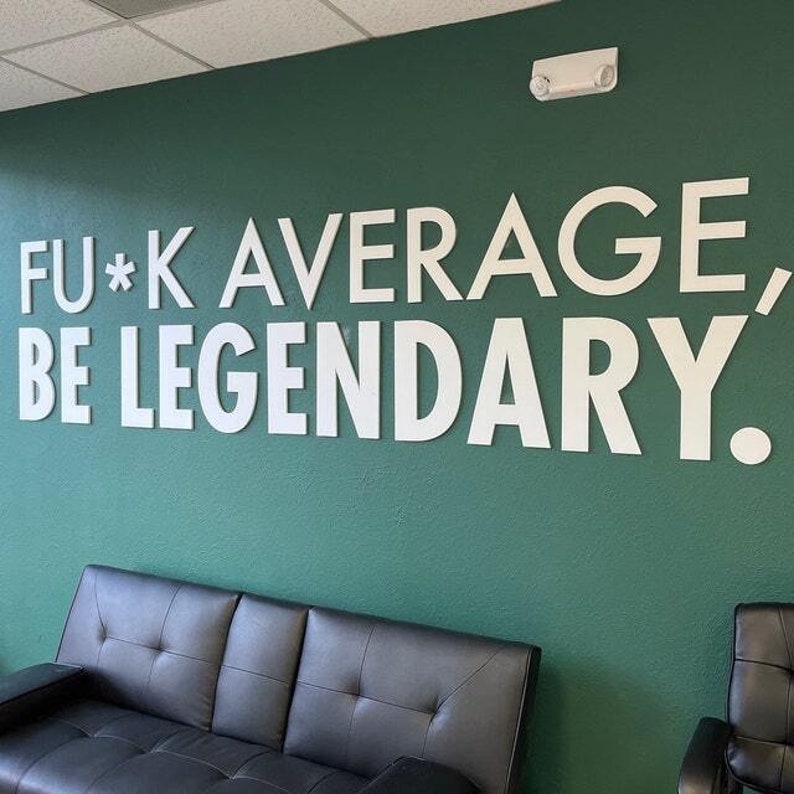 Be Legendary Workplace Wall Art Functional Office Décor - Etsy