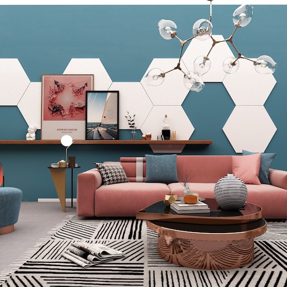 Hexagon wall art store