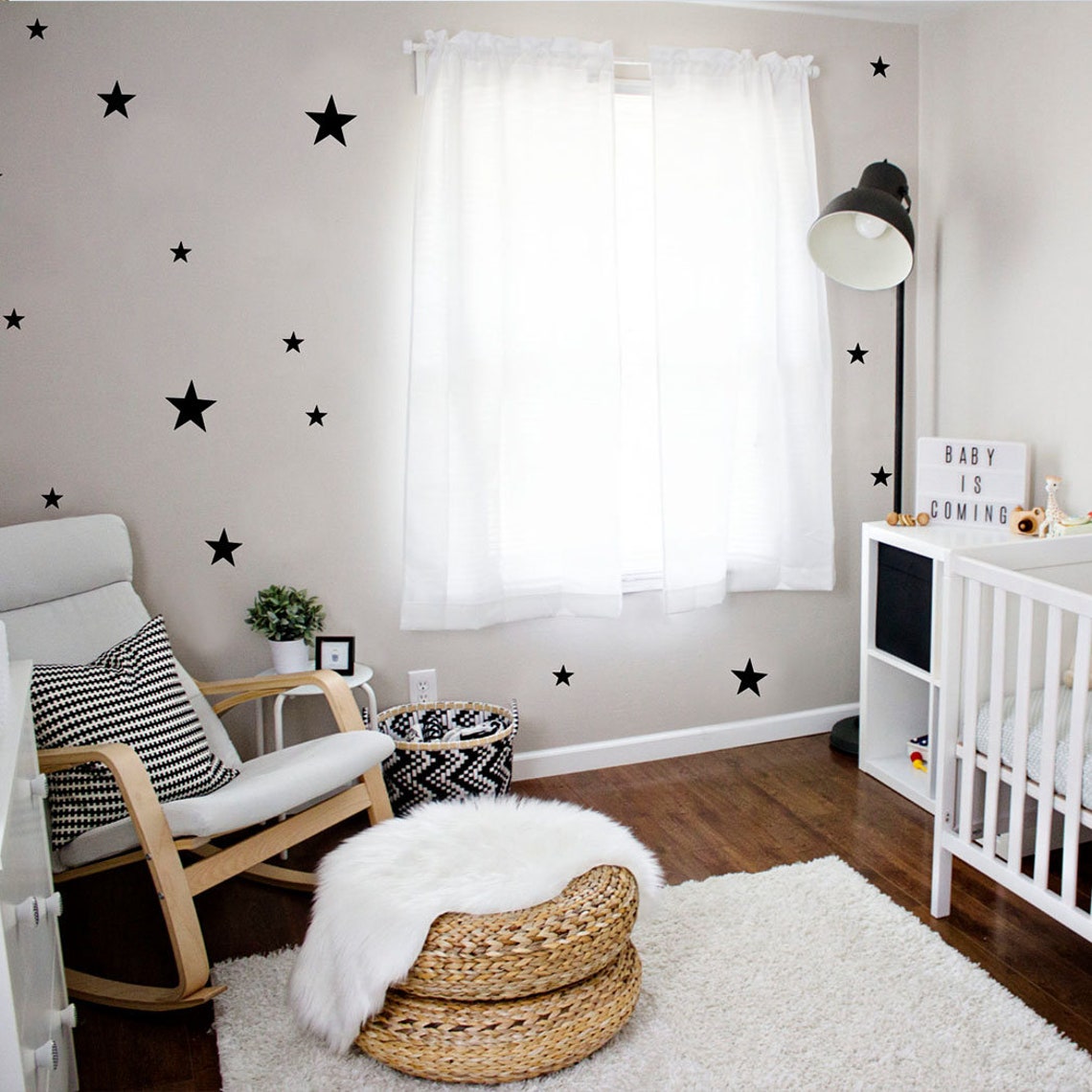 Starry Night, Home, Wall Decor, Stars, DIY, Decals, Wall Decals, Wall ...