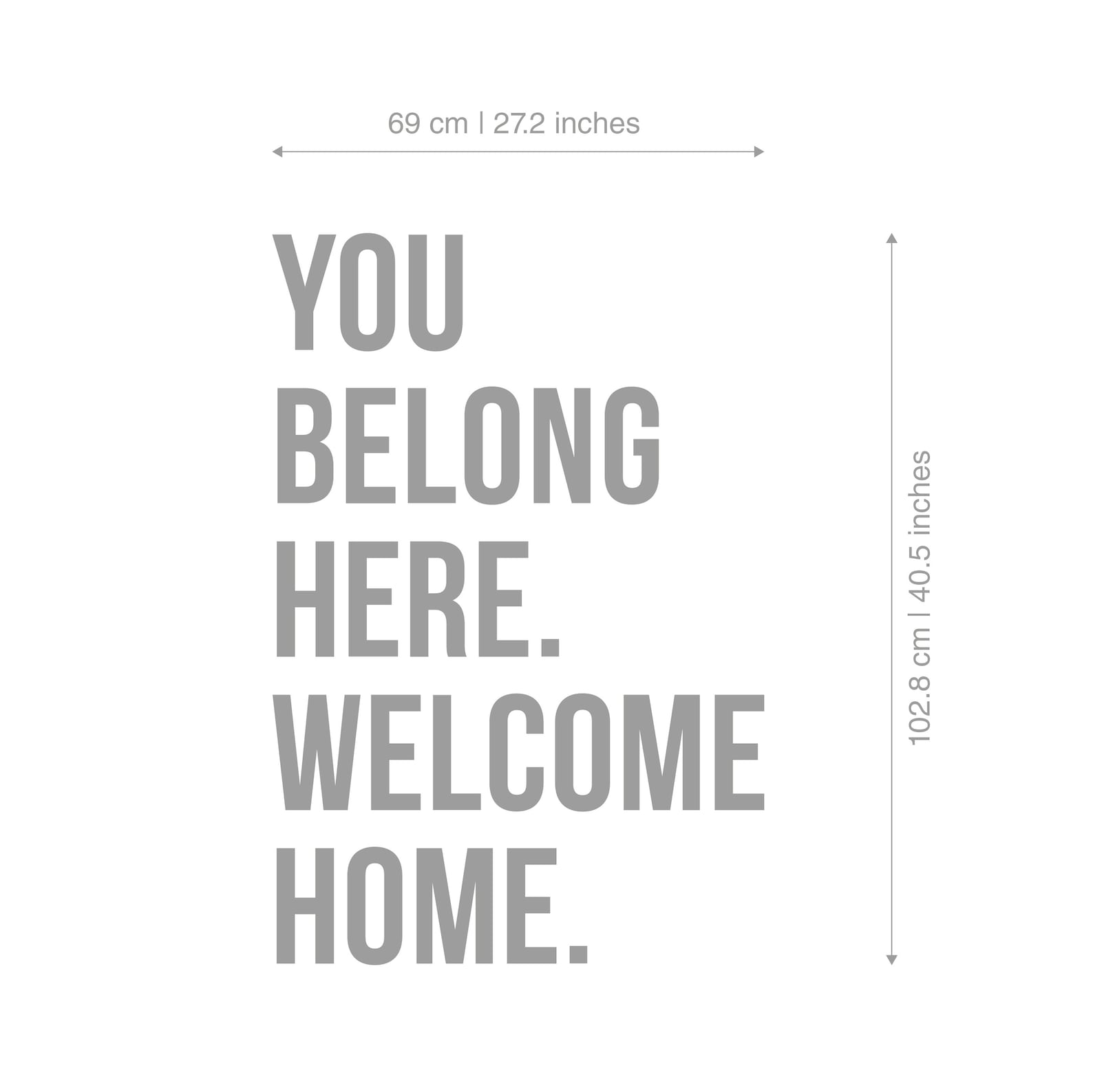 You Belong Here Sign, 3D Quote Letters, Inspirational Quotes, Mental ...