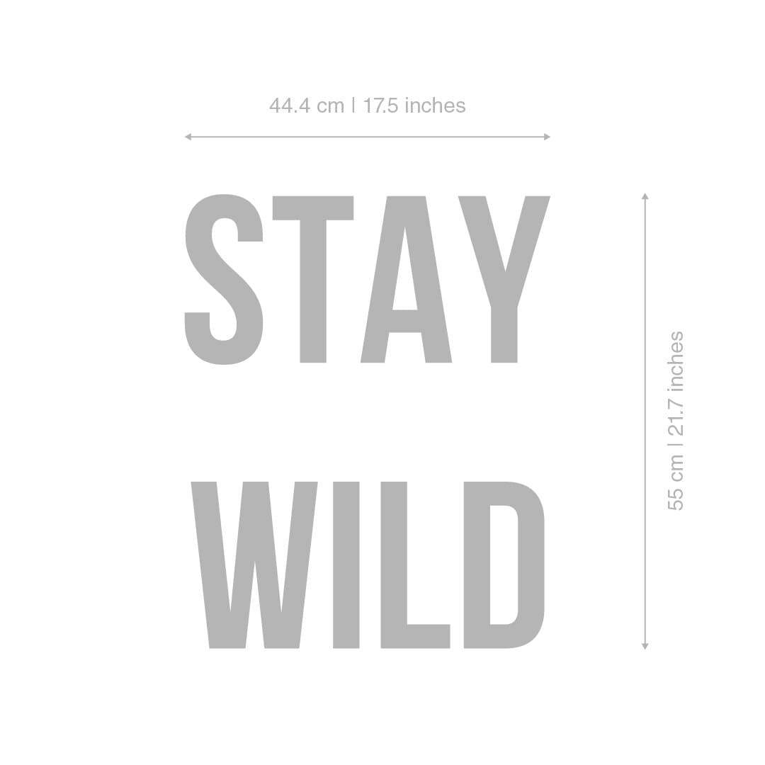 Stay Wild Sign - Nursery - 3D Letters - Wall Art - Wall Decor - Bedroom ...